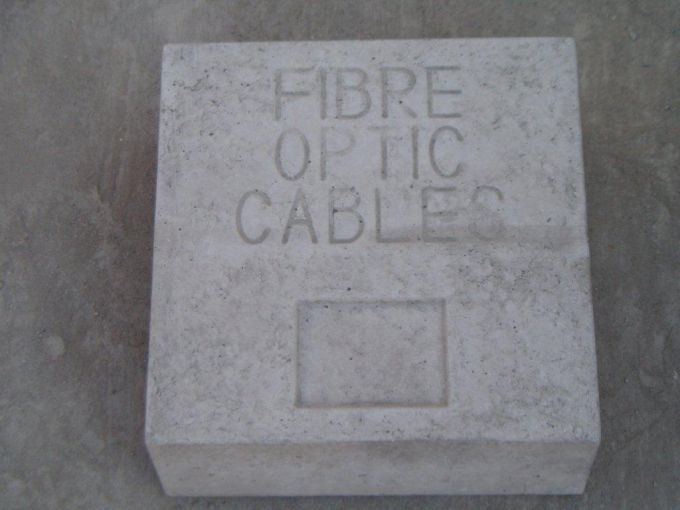 Precast concrete cable marker blocks | Images