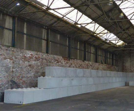Concrete retaining wall for derelict warehouse | Elite Precast Concrete ...