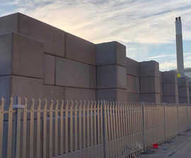 Legato perimeter push wall for metal recycling facility | Elite Precast ...
