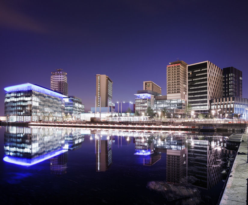 AluExcel landscape edging, Media City, Salford Quays | Kinley | ESI ...