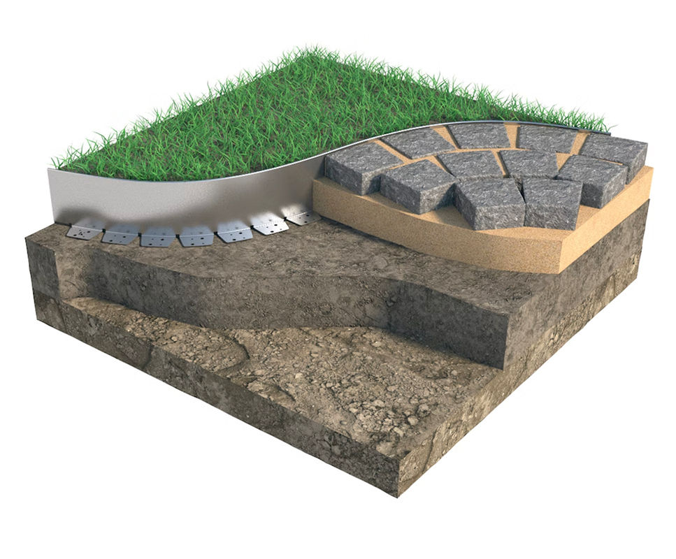 Bison Kerb - steel kerb for hard landscape edging | Images