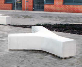 Pewsham Solid Pre-Cast Concrete Tri Bench - PBN413 | Langley Design ...
