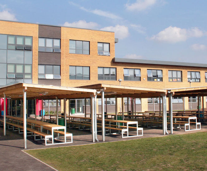 Bespoke External Dining Canopy for Winterbourne Academy | Langley ...