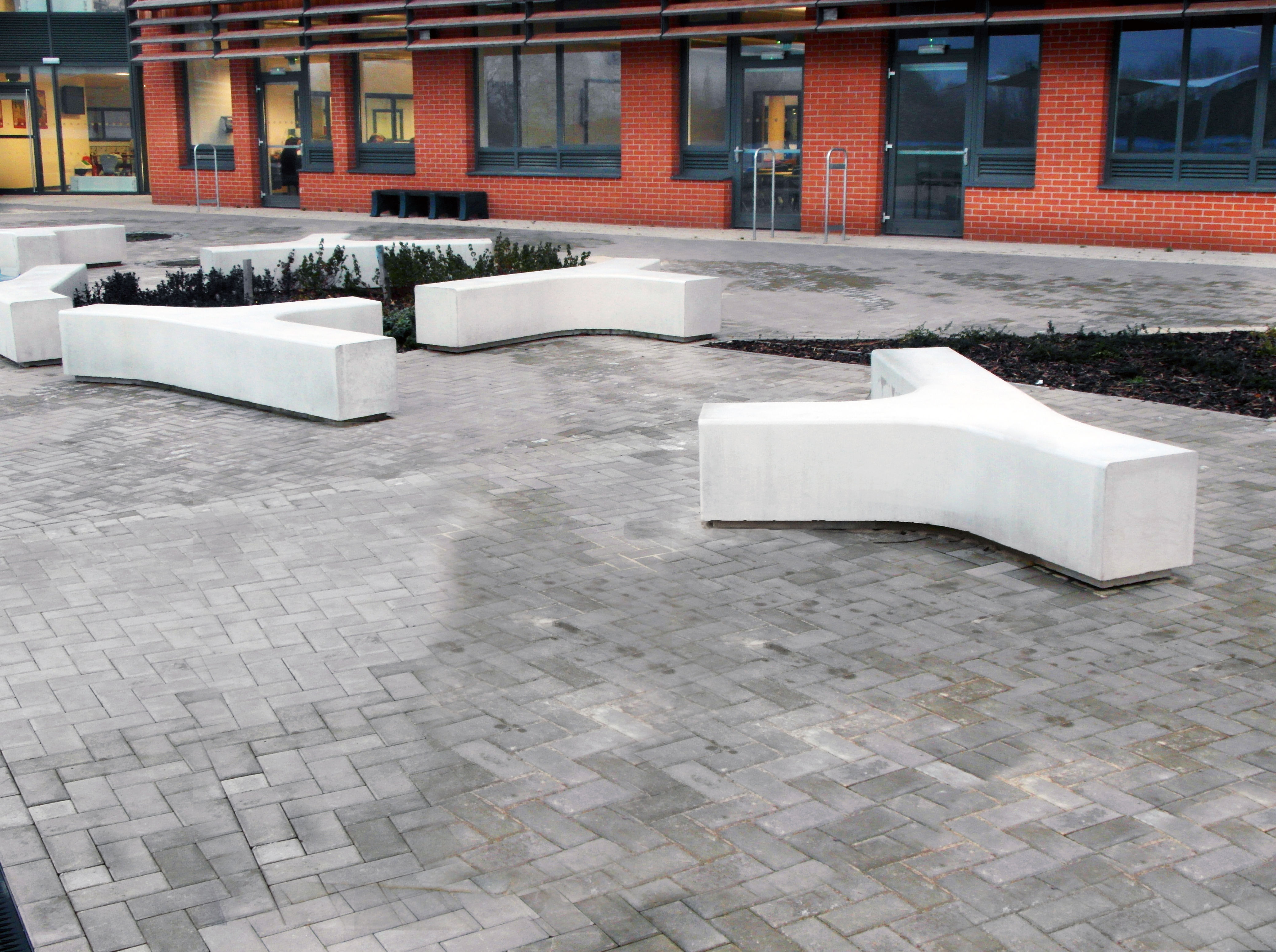 Pewsham Solid Pre-Cast Concrete Tri Bench - PBN413 | Langley Design ...