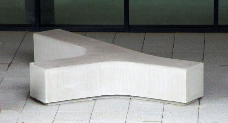 Pewsham Solid Pre-Cast Concrete Tri Bench - PBN413 | Langley Design ...