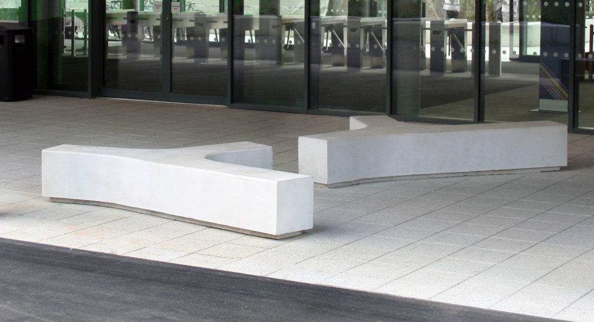 Pewsham Solid Pre-Cast Concrete Tri Bench - PBN413 | Langley Design ...