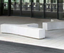 Pewsham Solid Pre-Cast Concrete Tri Bench - PBN413 | Langley Design ...