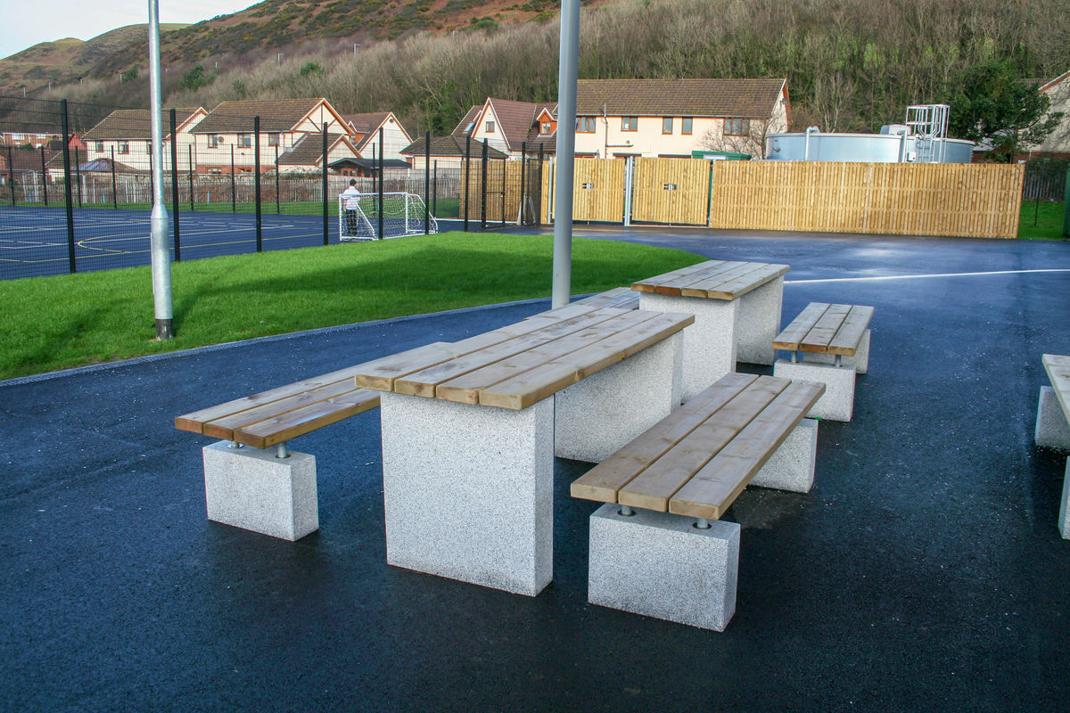 Street furniture package for new 3-16 school in Wales | Images