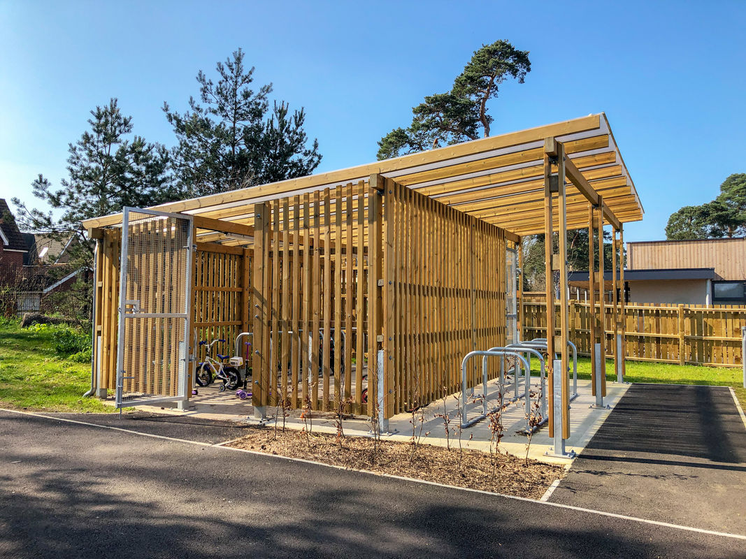 Images for Sheldon fully-enclosed timber-clad cycle shelter - SCS309