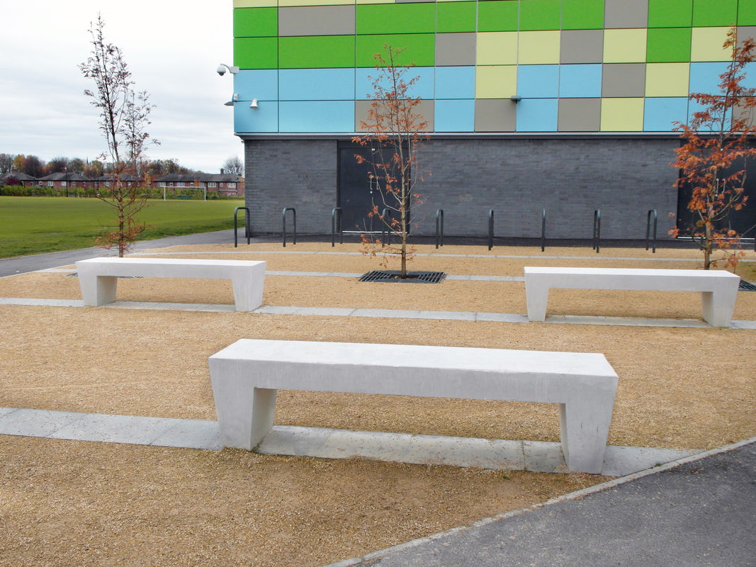 Pewsham Solid Pre Cast Concrete Bench - PBN405 | Images