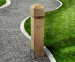 Timber bollards | EXTERNAL WORKS