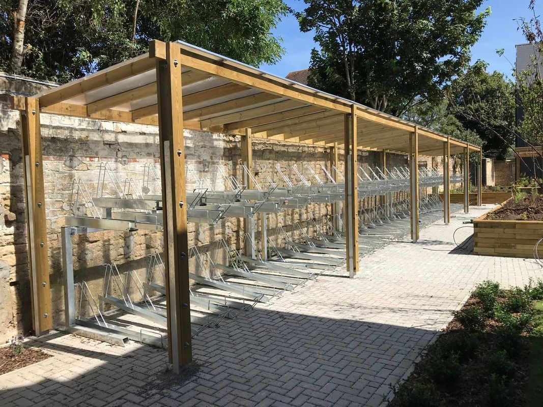 Sheldon Modular Timber Cycle Shelter - SCS301 | Images
