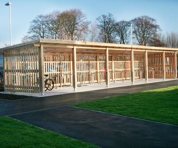 Timber cycle shelters | EXTERNAL WORKS