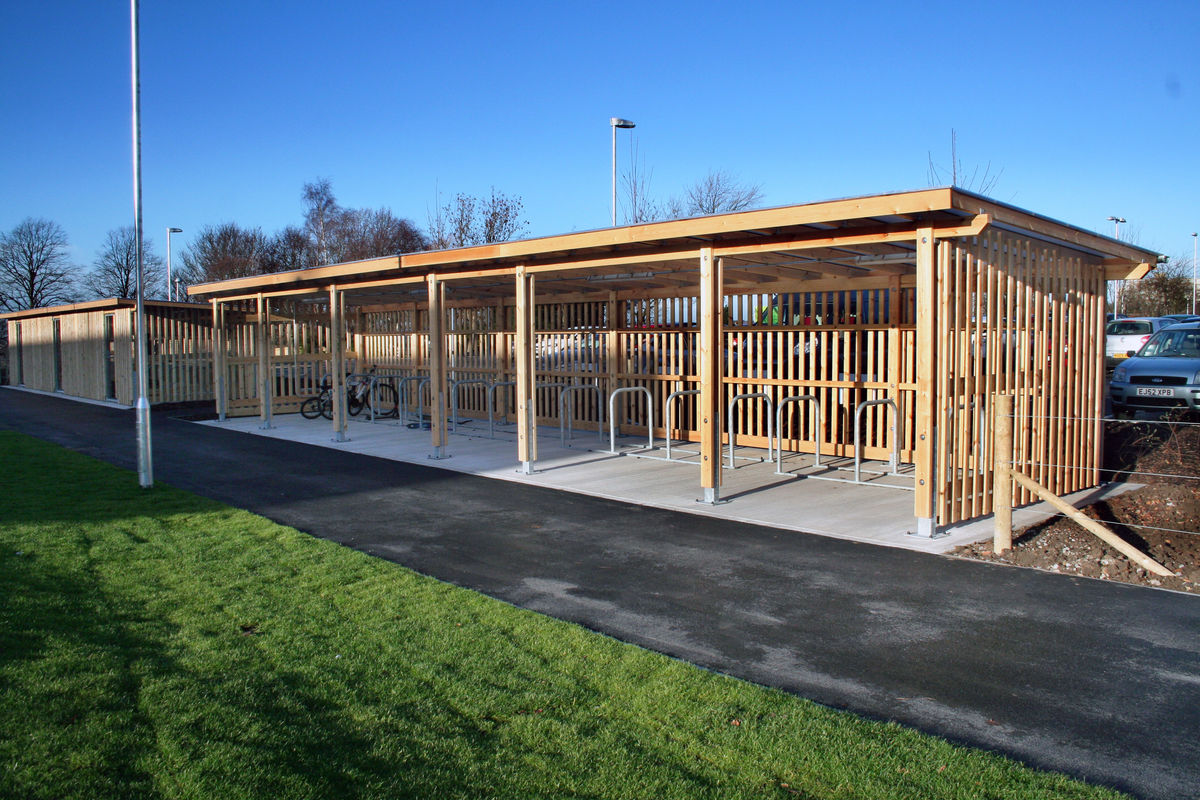 Sheldon Semi Enclosed Timber Cycle Shelter - SCS310 | Langley Design ...