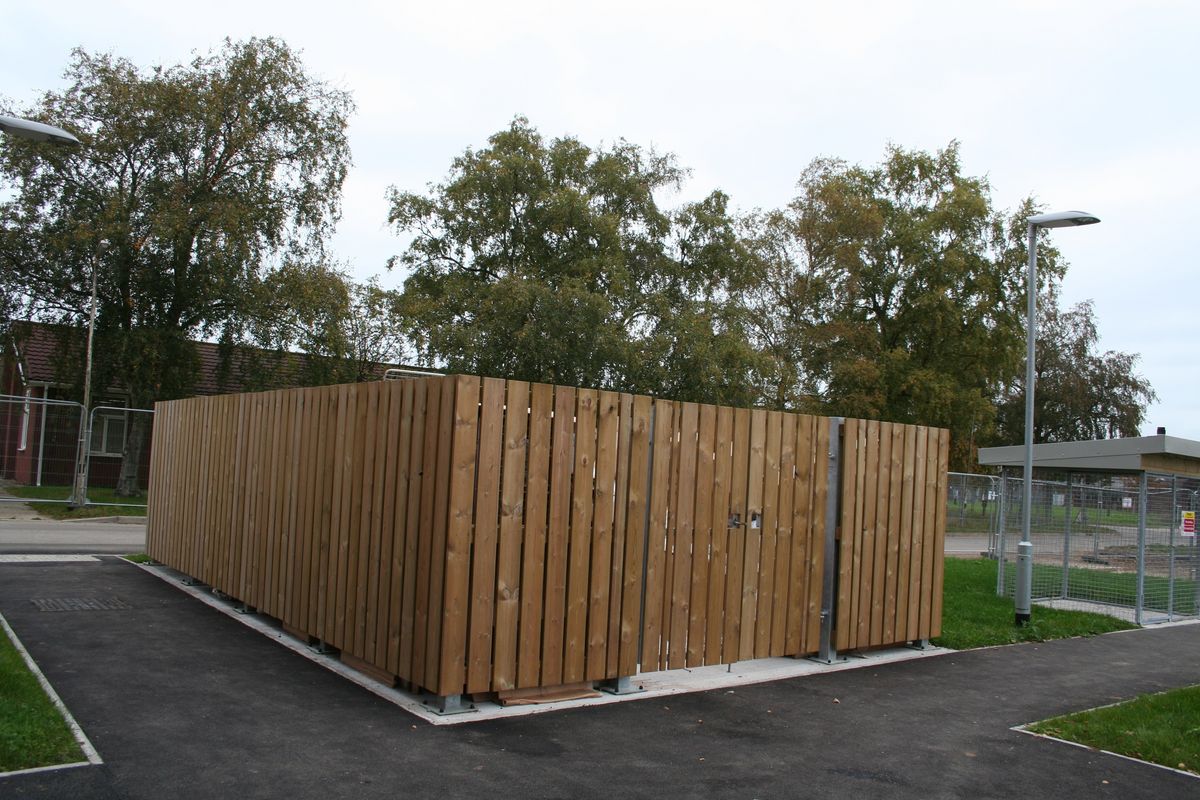 Sheldon Timber Bin Store - SBS302 | Langley Design Street Furniture ...