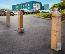 removable timber bollards