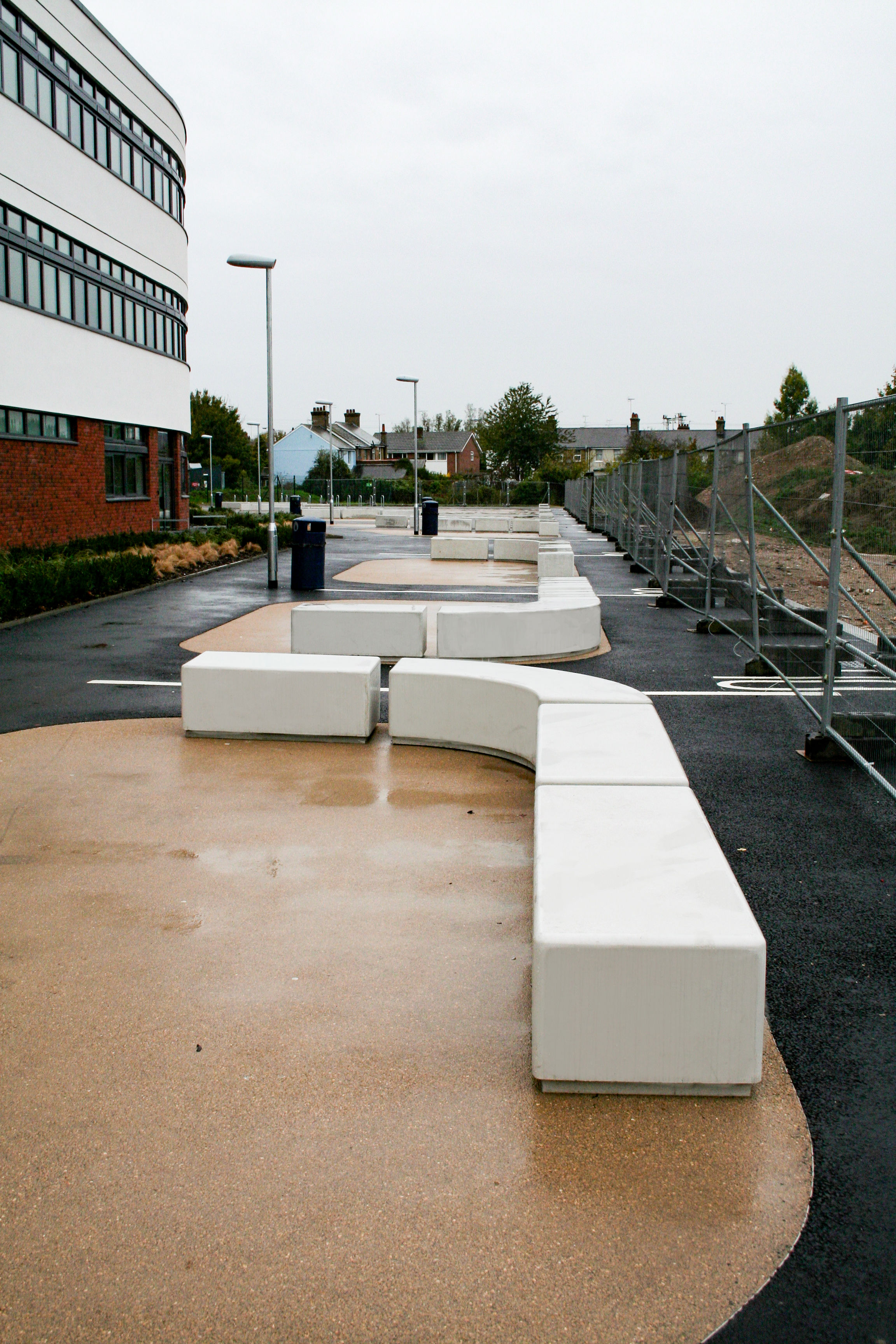 Pewsham Solid Pre-Cast Concrete Curved Bench - PBN412 | Langley Design ...