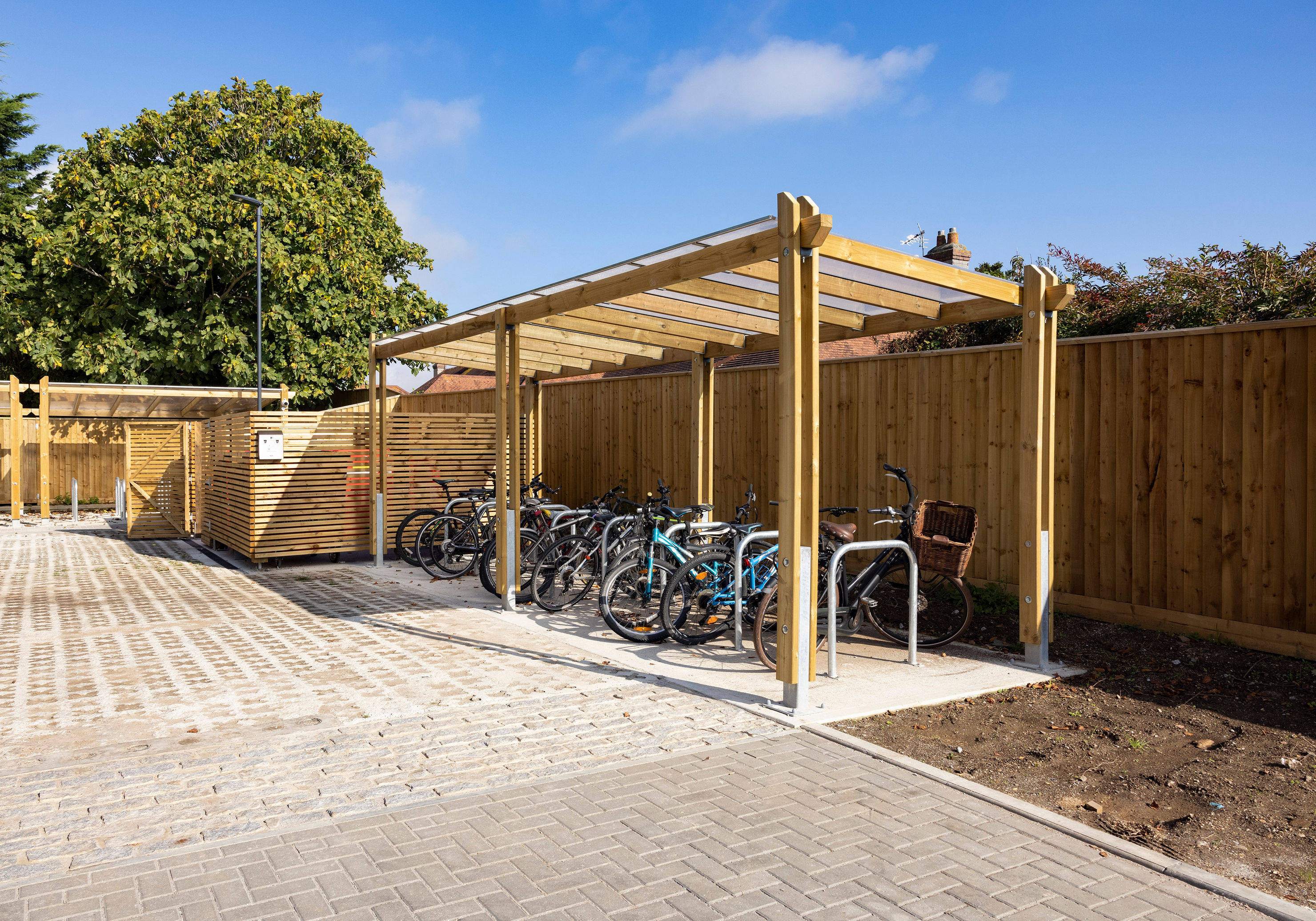Sheldon Modular Timber Cycle Shelter - SCS301 | Langley Design Street ...