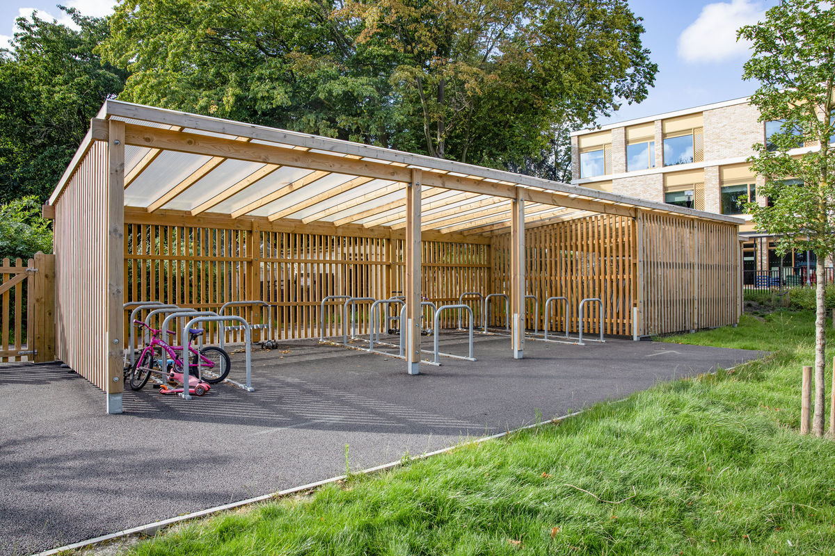 Sheldon Semi Enclosed Timber Cycle Shelter - SCS310 | Langley Design ...