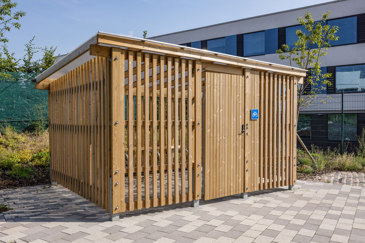 Images for Sheldon Timber Clad Enclosed Cycle Shelter - SCS309