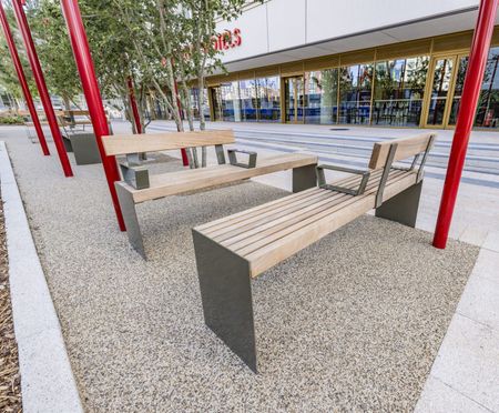 Contemporary public realm seating - Adair St, Manchester | Langley ...