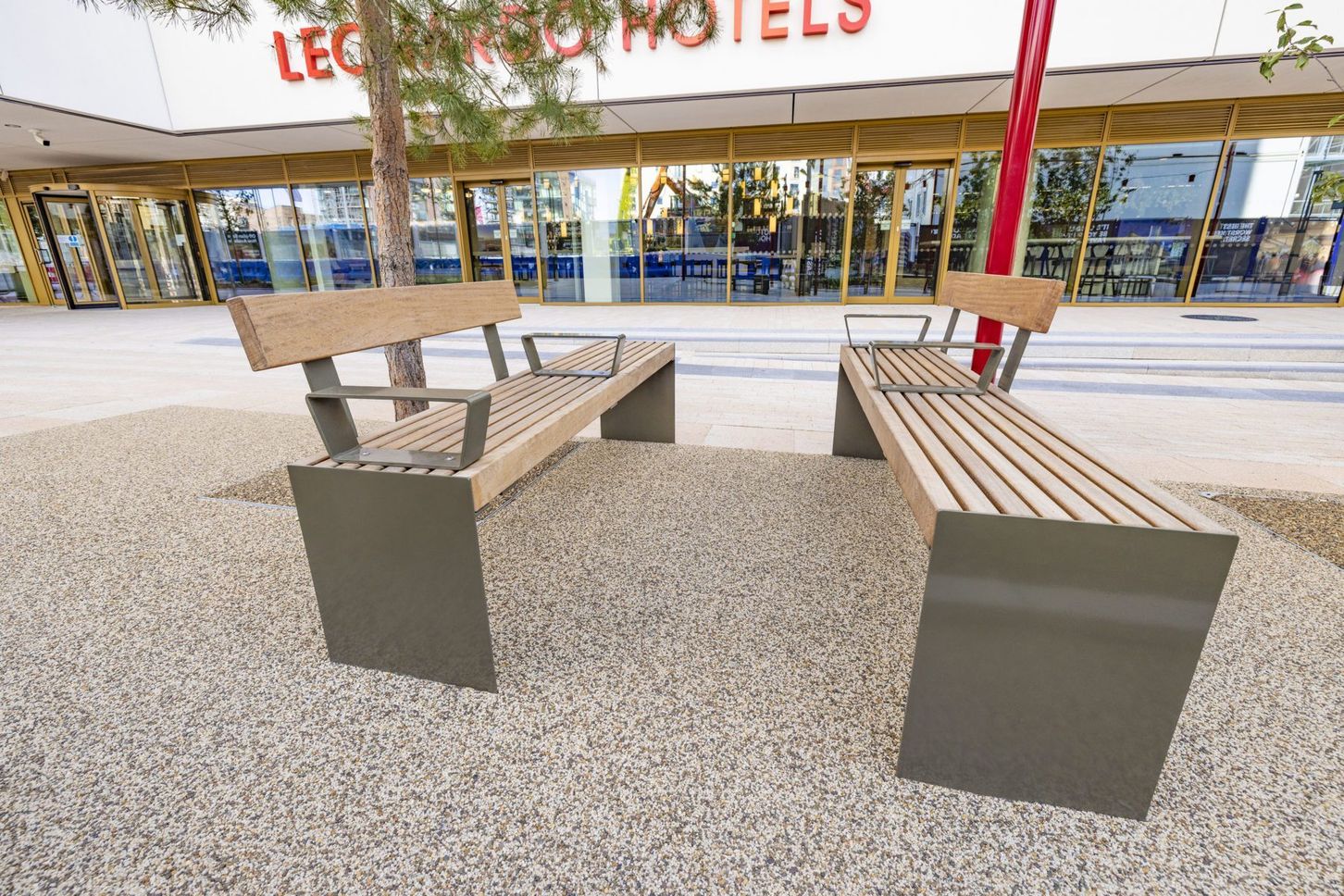 Contemporary public realm seating - Adair St, Manchester | Langley ...