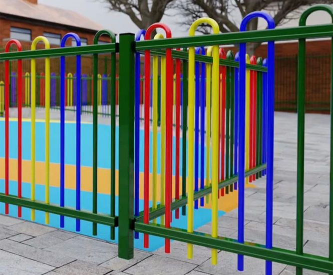 Flexa-Rail™ contour vertical bar railing system | CLD Physical Security ...