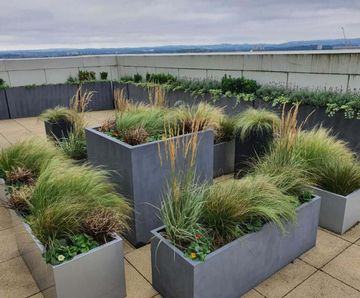 Composite patio planters | EXTERNAL WORKS
