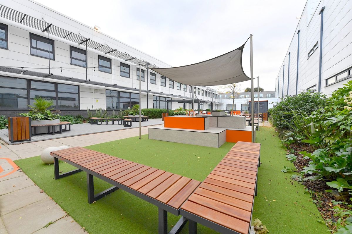 Outdoor furniture for refurbishment of college courtyards | Images