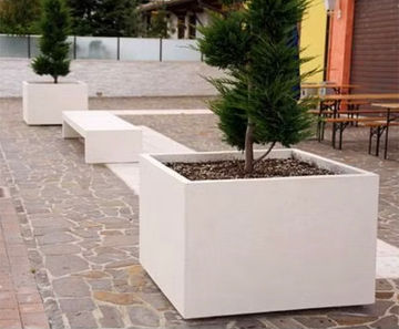 Large outdoor concrete planters | EXTERNAL WORKS