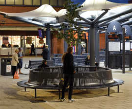 Weyburn – steel bench | Broxap | ESI External Works