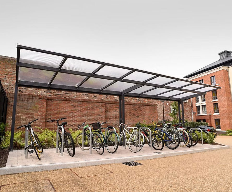 Coventry Cantilever – cycle shelter for 10/12 bikes | Images
