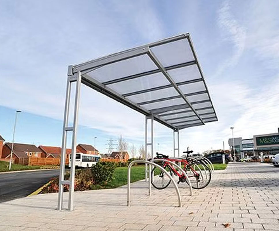 Coventry Cantilever – cycle shelter for 10/12 bikes | Images