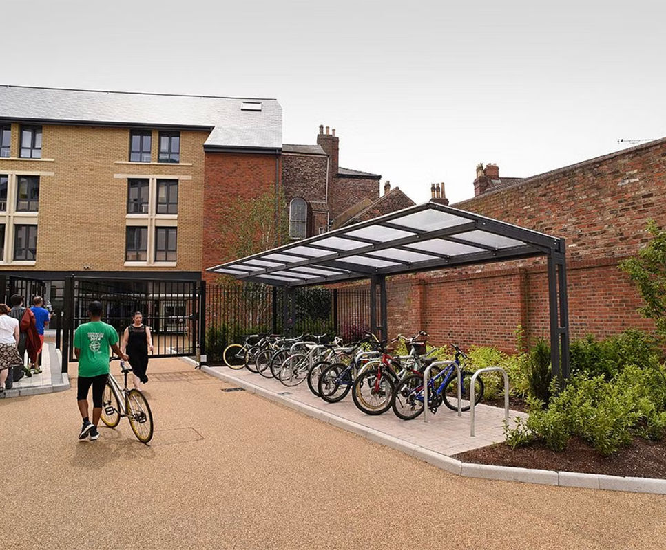 Coventry Cantilever – cycle shelter for 10/12 bikes | Images