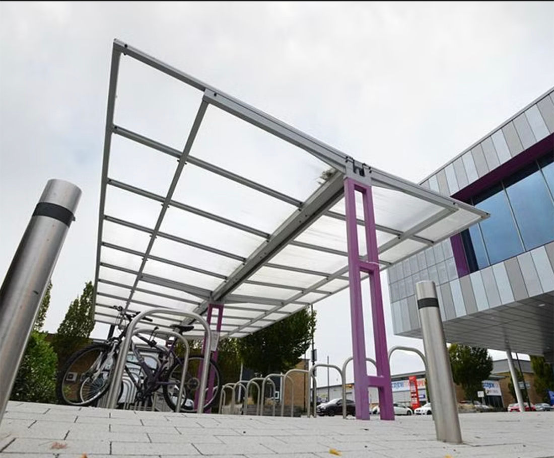 Coventry Gullwing – cycle shelter for up to 24 bikes | Broxap | ESI ...