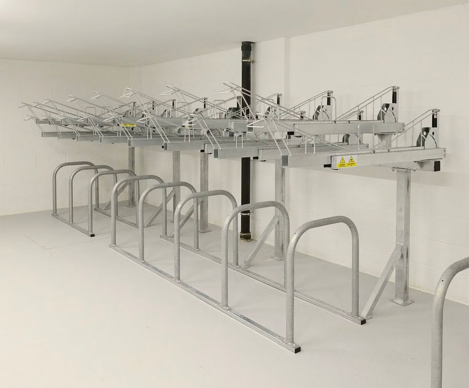 Easi Riser – space-saving two-tier cycle storage system | Images