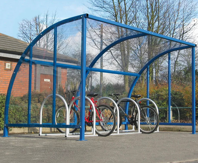 Wardale – modular steel cycle shelter | Broxap