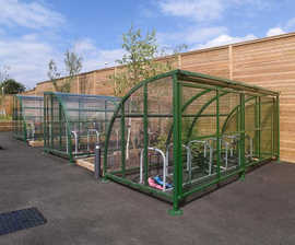 Wardale – modular steel cycle shelter | Broxap | ESI External Works