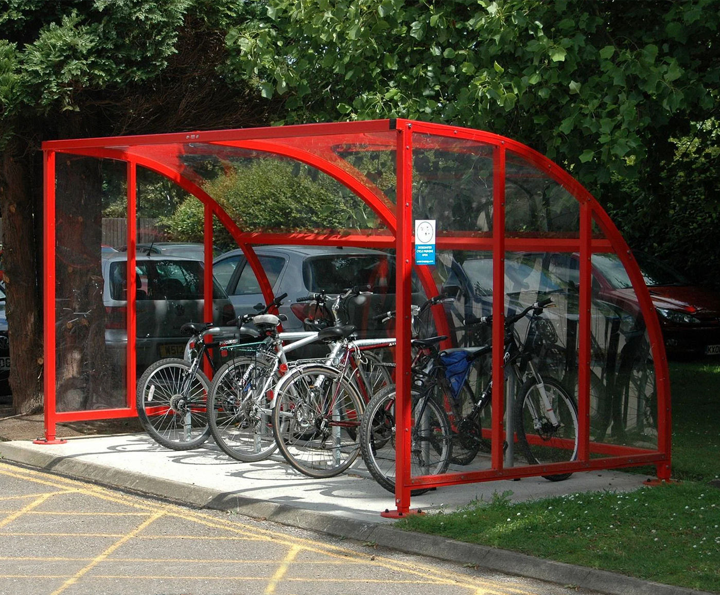Wardale – modular steel cycle shelter | Broxap | ESI External Works