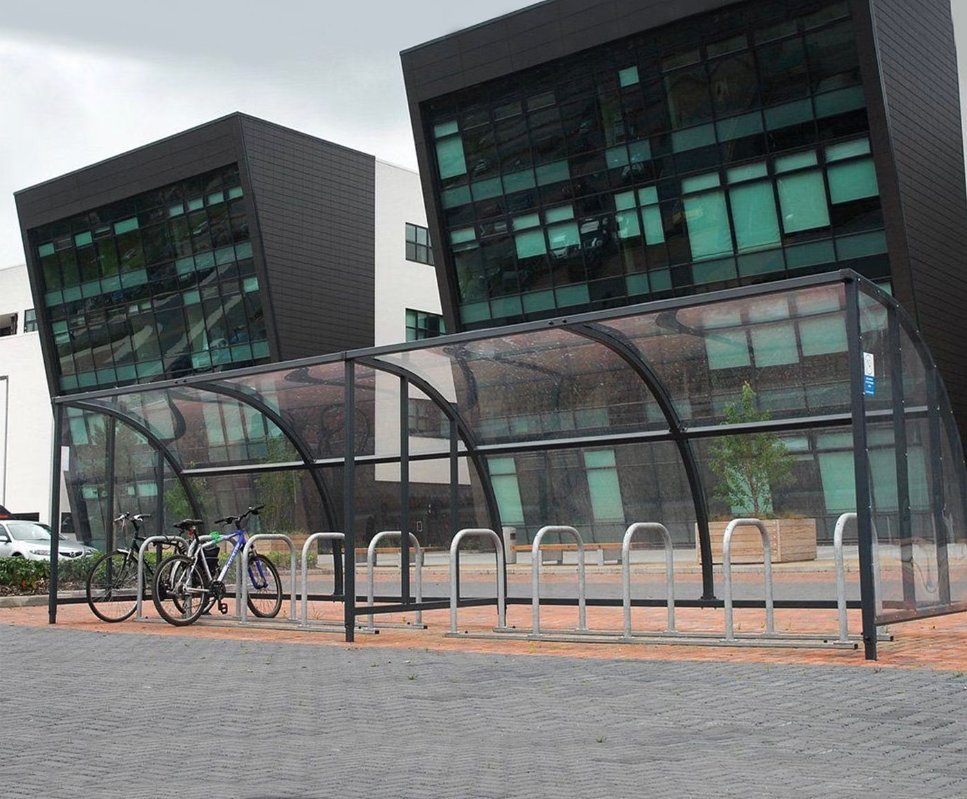 Wardale – modular steel cycle shelter | Broxap | ESI External Works