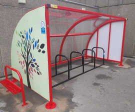 Wardale – modular steel cycle shelter | Broxap | ESI External Works