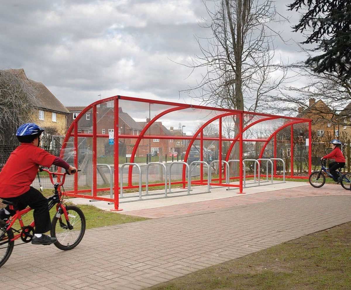 Wardale – modular steel cycle shelter | Broxap | ESI External Works