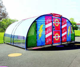 Wardale – modular, anti-vandal cycle compound | Broxap | ESI External Works