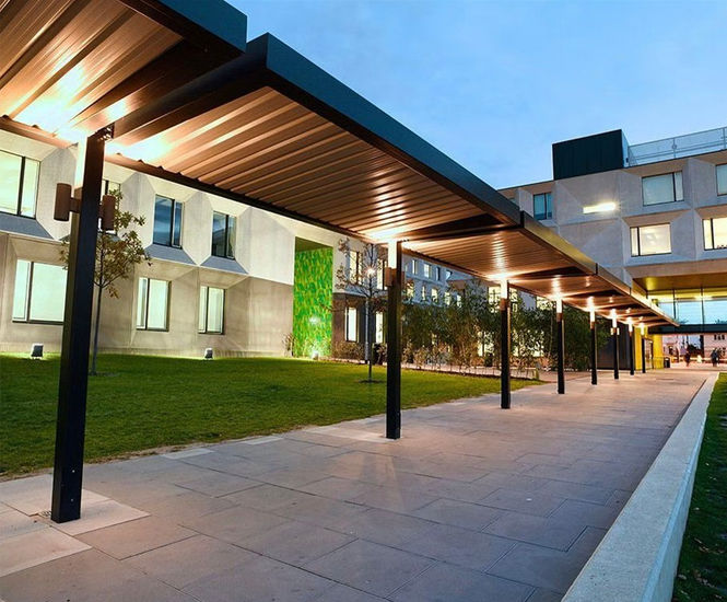 Burntwood Cantilever Walkway - modular covered outdoor path | Broxap