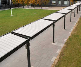 Burntwood Walkway – modular walkway with guttering | Broxap | ESI ...