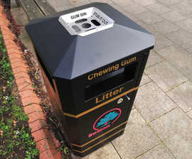 Derby E – mild steel litter bin, 120 litre | Broxap | ESI External Works