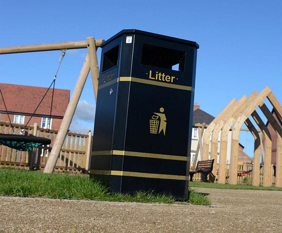 Images for Derby Standard – mild steel litter bin, 120 litre