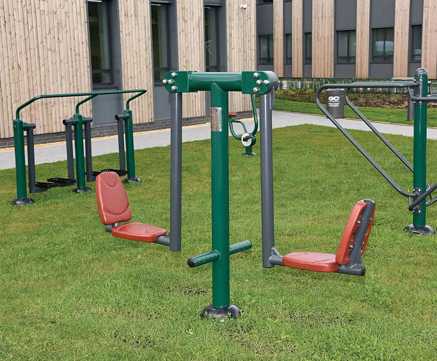 Double Squat Push – outdoor fitness station | Broxap | ESI External Works