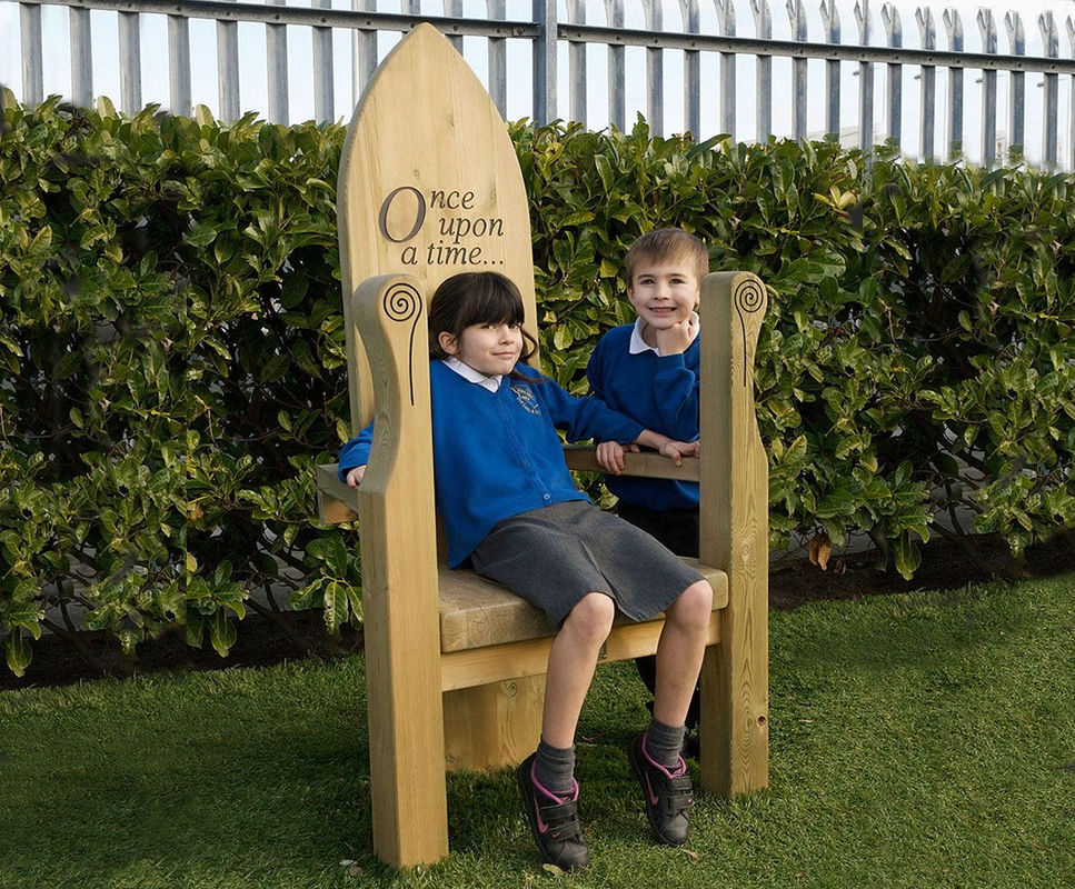 Images for Storyteller's Chair – wooden carved chair for playgrounds