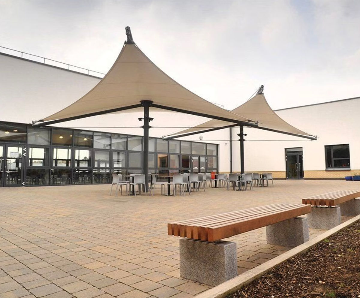 Kite – tensile structure for outdoor spaces | Broxap | ESI External Works